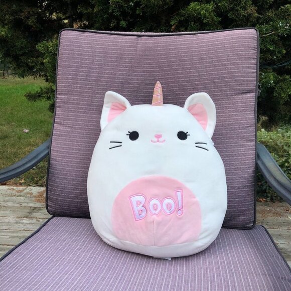 Squishmallows | Toys | Calista The White Boo Cat Squishmallow Stuffed ...